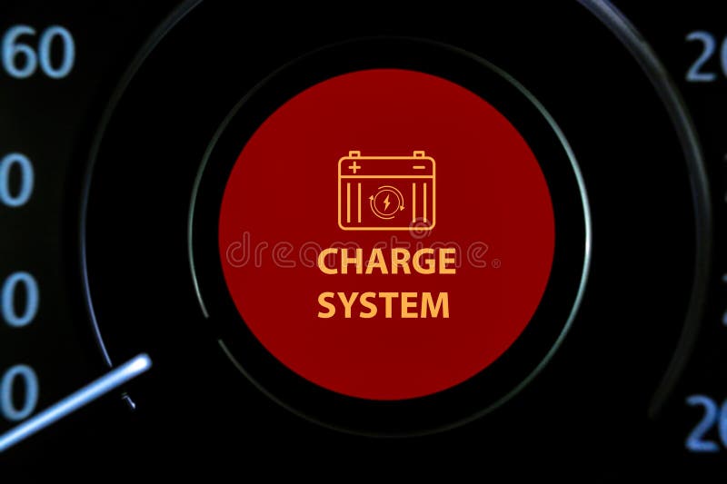 The Charging System Light Malfunction Showing on Screen Instrument ...