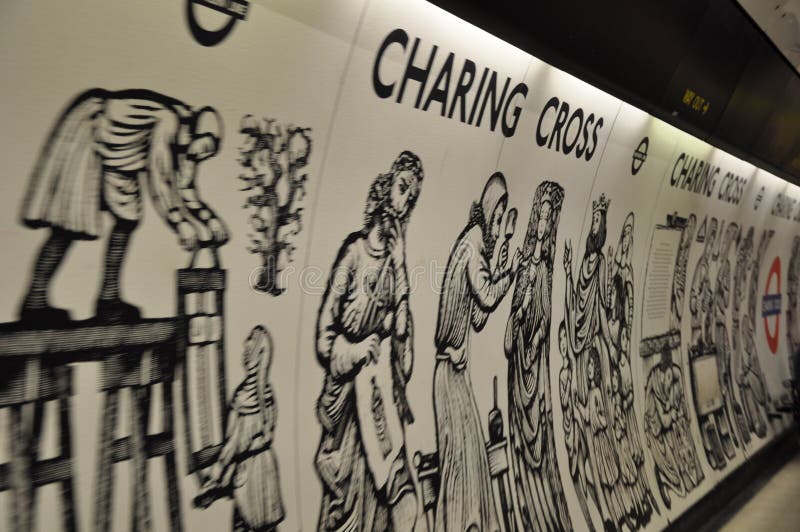 Charing Cross Station in London Editorial Photography - Image of ...