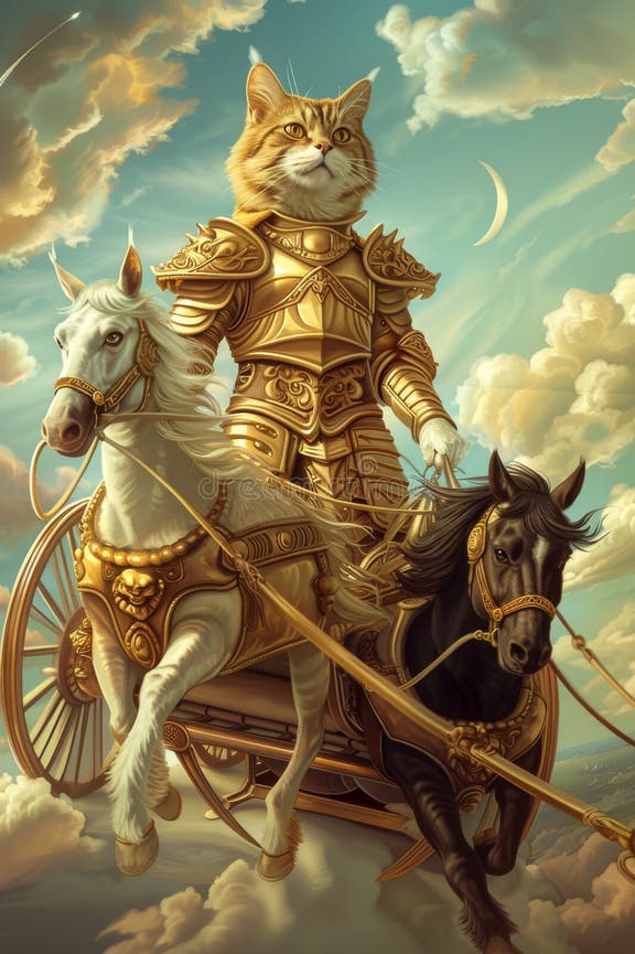 Chariot Tarot Card. Modern Tarot Card Design Stock Illustration ...