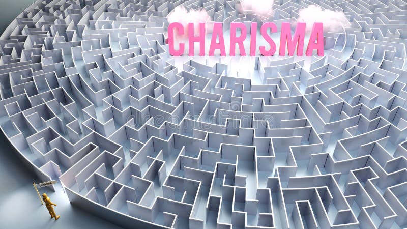 Charisma and a Difficult Path To Reach it Stock Illustration ...