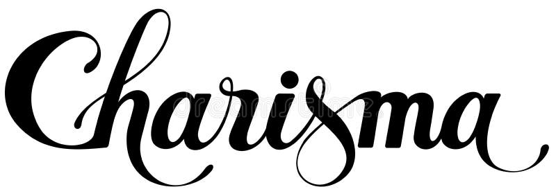 Charisma - Custom Calligraphy Text Stock Vector - Illustration of ...