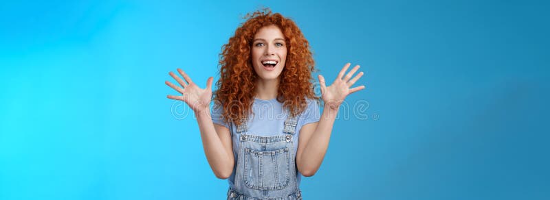 Charismatic Bright Happy Amused Redhead Good Looking Summer Ginger Girl