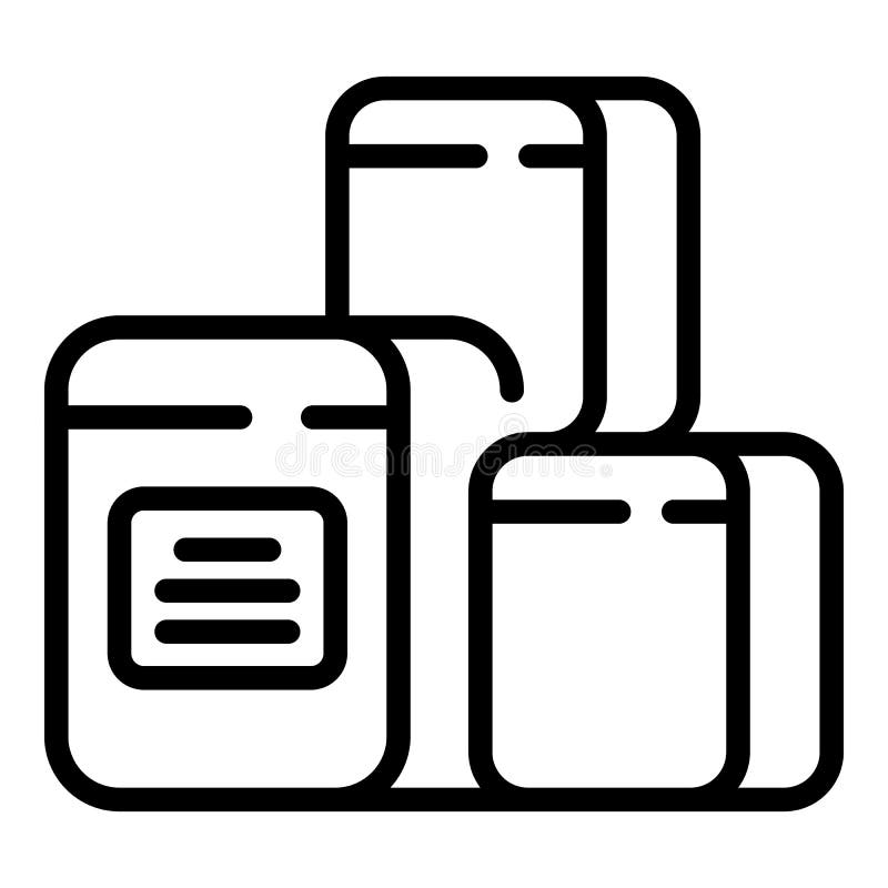 Charity Box Stack Icon Outline Vector. Donate Help Stock Illustration ...
