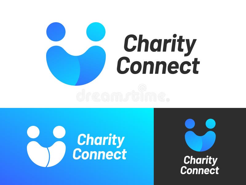 Charity Connect Logo Design Stock Vector - Illustration of connect ...