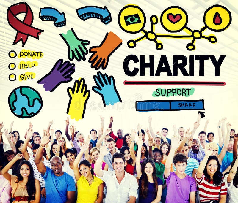 Charity Donation Give Help Support Concept Stock Photo - Image of ...