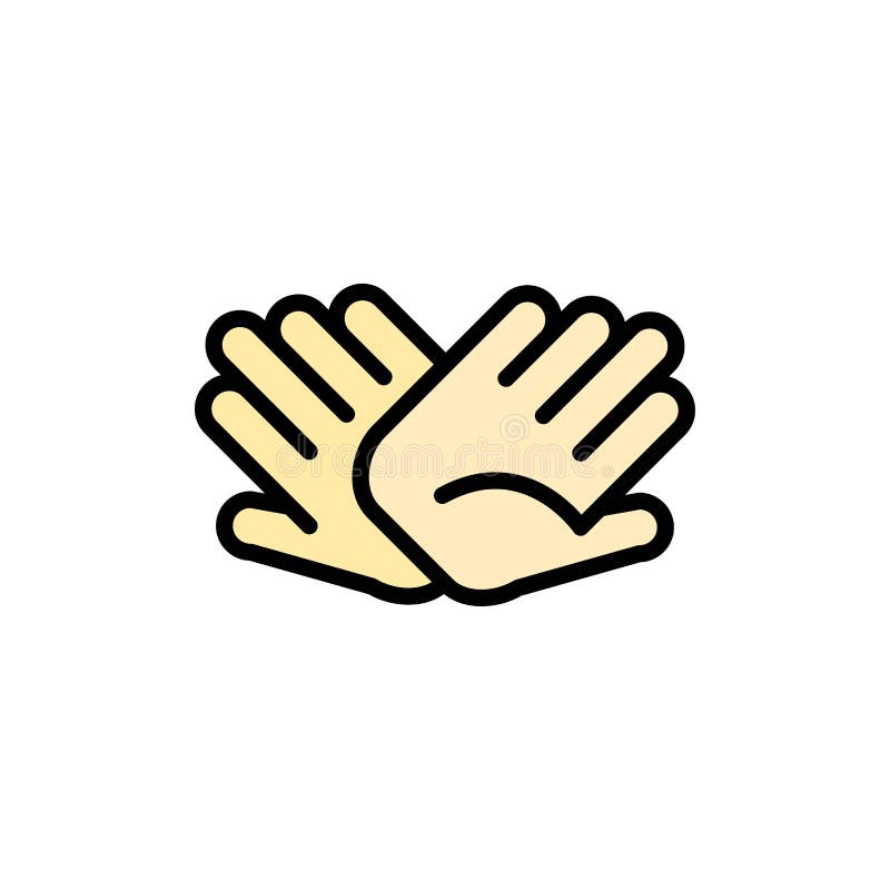 Charity, Hands, Help, Helping, Relations Flat Color Icon. Vector Icon ...
