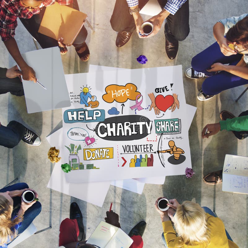 Charity Help Give Volunteer Concept Stock Image - Image of organization ...