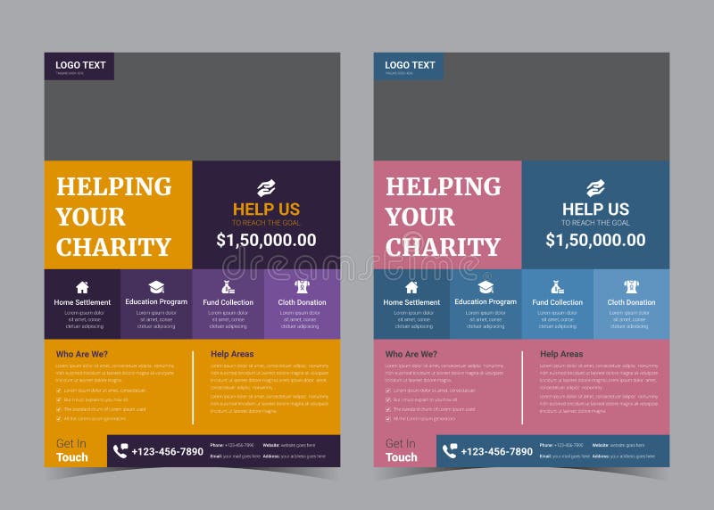 Charity Home Settlement Flyer Template. Fund Collection Flyer Template ...