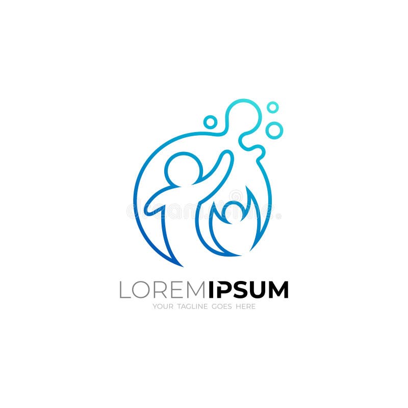 Charity Logo with Line Design Simple, Community Logos Stock Vector ...