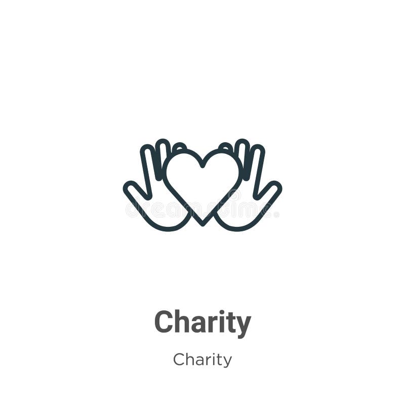 Charity Vector Icon on White Background. Flat Vector Charity Icon ...