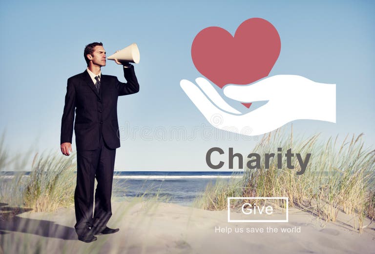 Charity Relief Support Donation Charitable Aid Concept Stock Photo ...