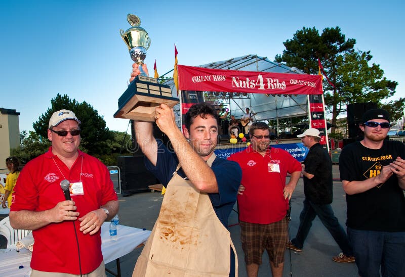 Charity Rib Eating Contestants. Editorial Photo - Image of celebration ...