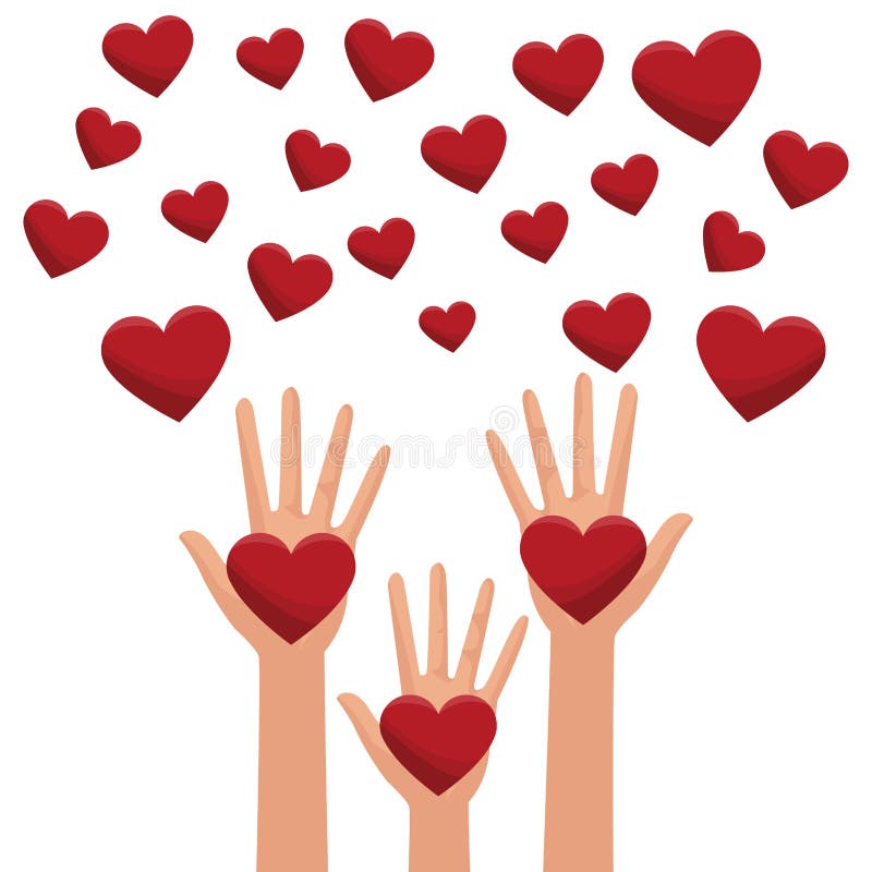 Charity share and love stock vector. Illustration of catching - 122823600