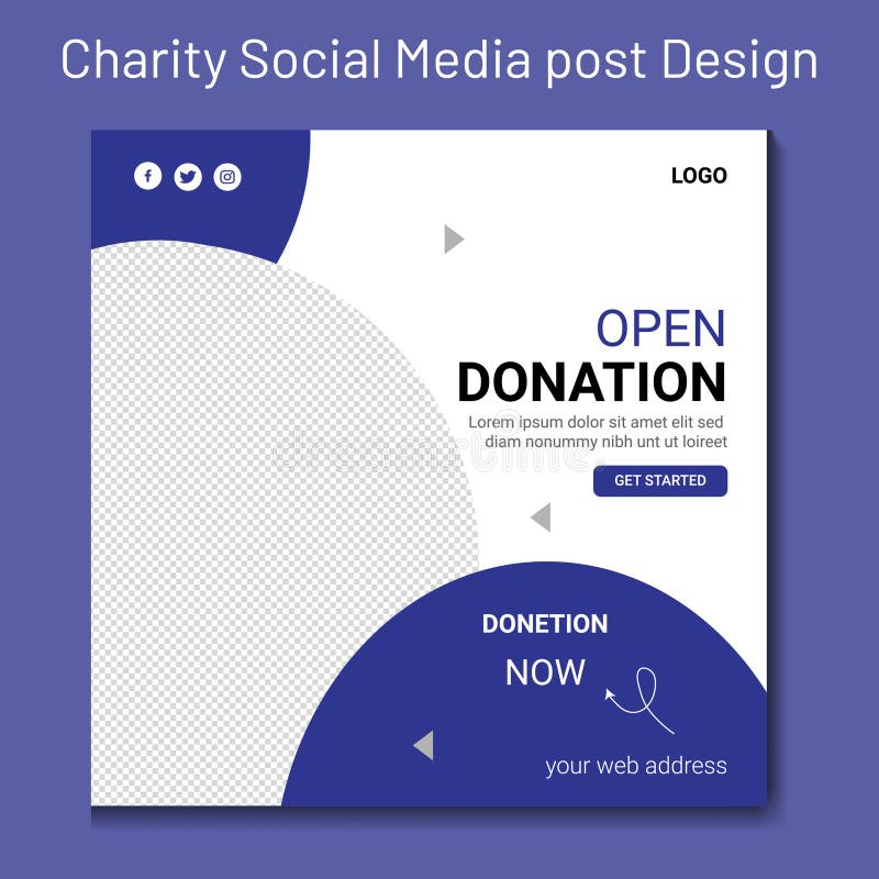 Charity Square Social Media Post Template Design. or Charity Kids Help ...