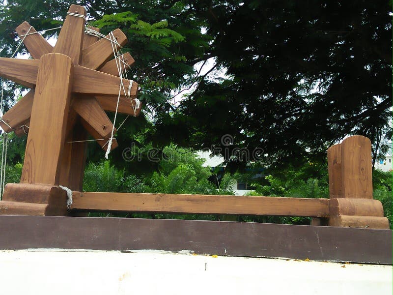 Charakha Which is Used by Mahatma Gandhi Stock Image - Image of colors ...
