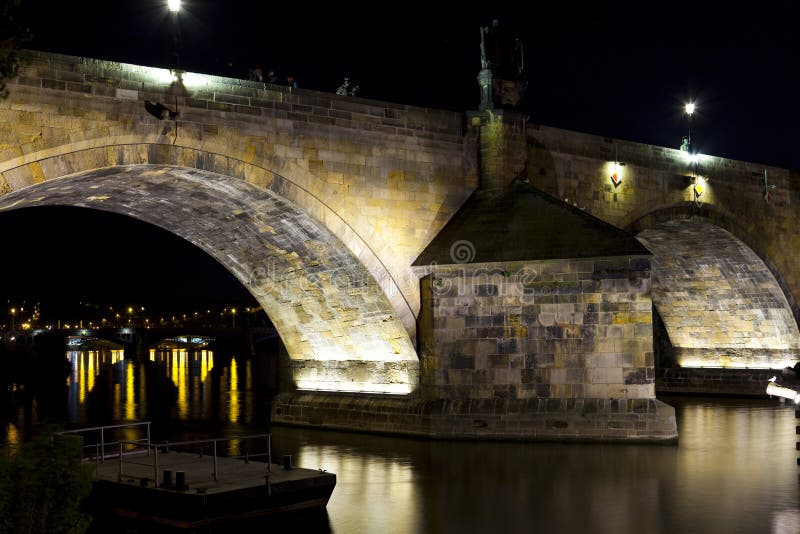 The Charles Bridge stock image. Image of magenta, moody - 25720125