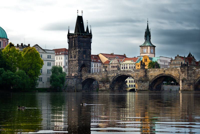 Charles Bridge stock photo. Image of footbridge, outdoors - 29404006