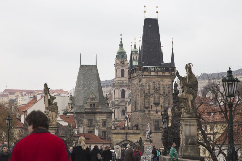 Charles Bridge (day) in Prague, Czech Republic Editorial Photo - Image ...