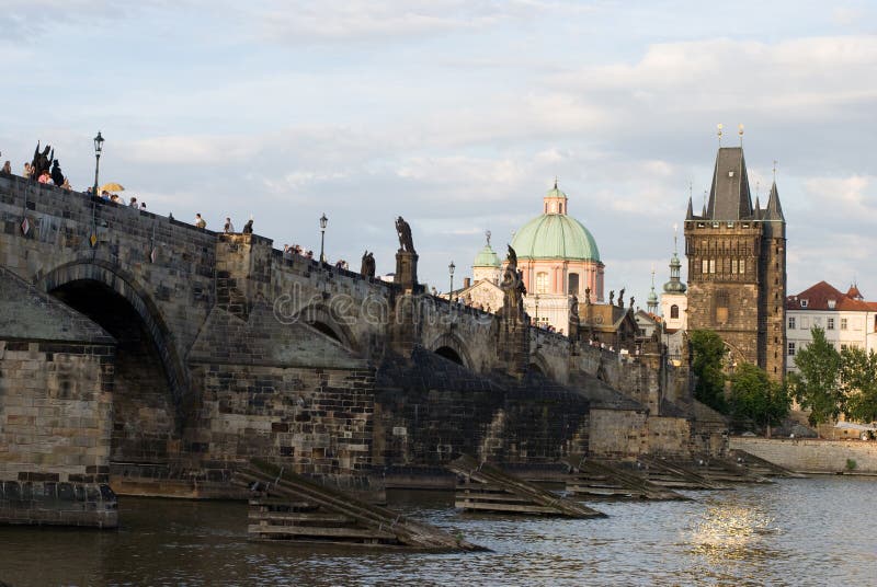 Charles bridge, Prague stock photo. Image of arch, charles - 25709498