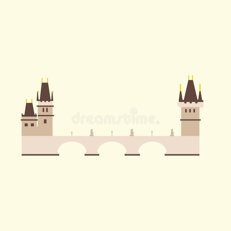 Charles Bridge Prague Stock Illustrations – 880 Charles Bridge Prague ...