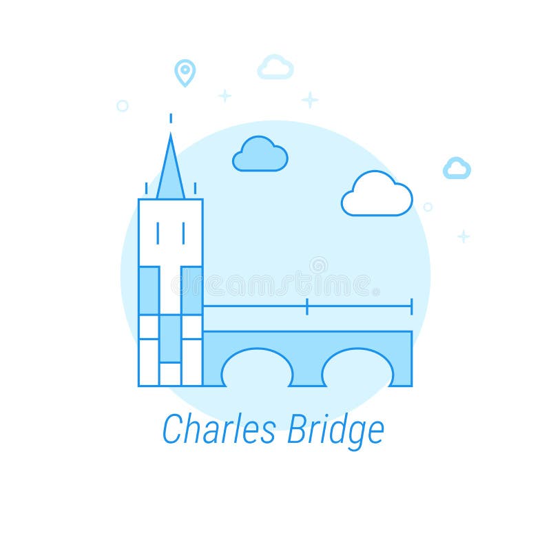 Bridge Charles Vector Stock Illustrations – 656 Bridge Charles Vector ...