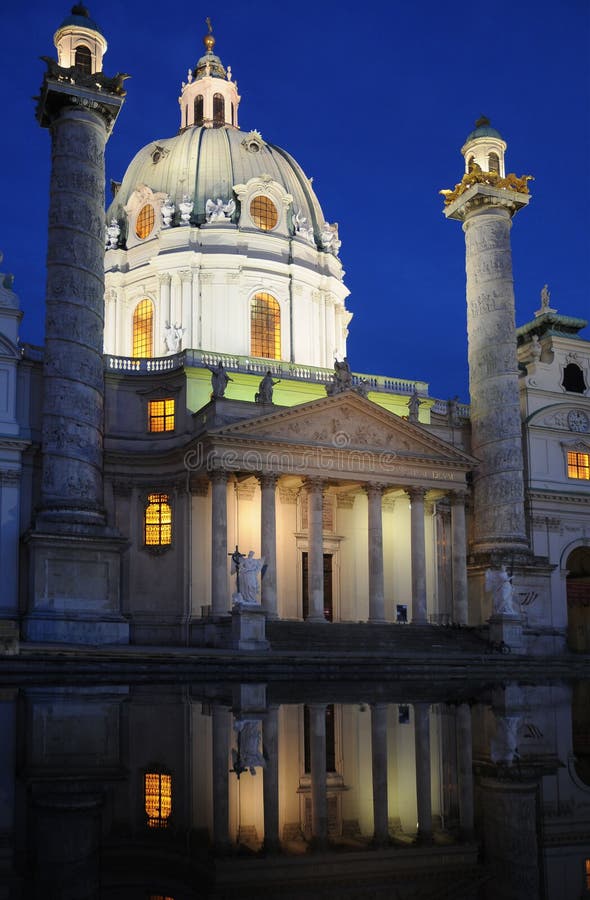 Charles Church stock image. Image of baroque, catholicism - 20685759