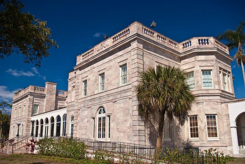 Ringling Mansion Bell Tower Stock Photo - Image of florida, colorful ...