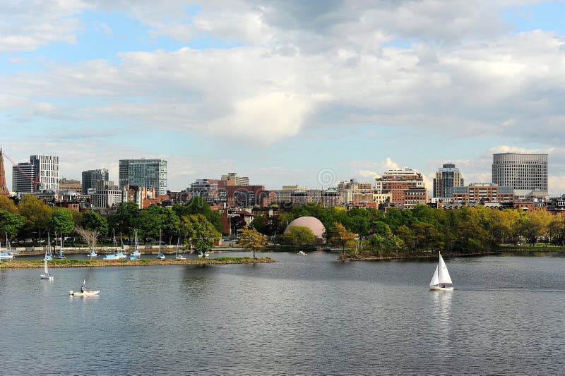 Charles River, Boston in Spring Editorial Photo - Image of charles ...