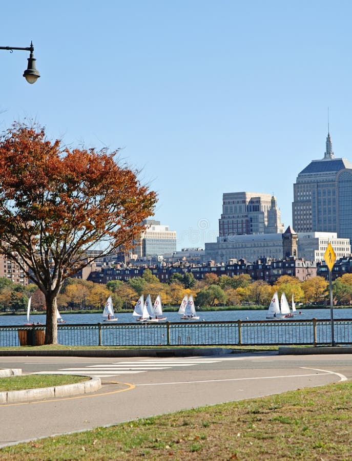 Charles River Boston stock photo. Image of buildings, sailing - 3499702