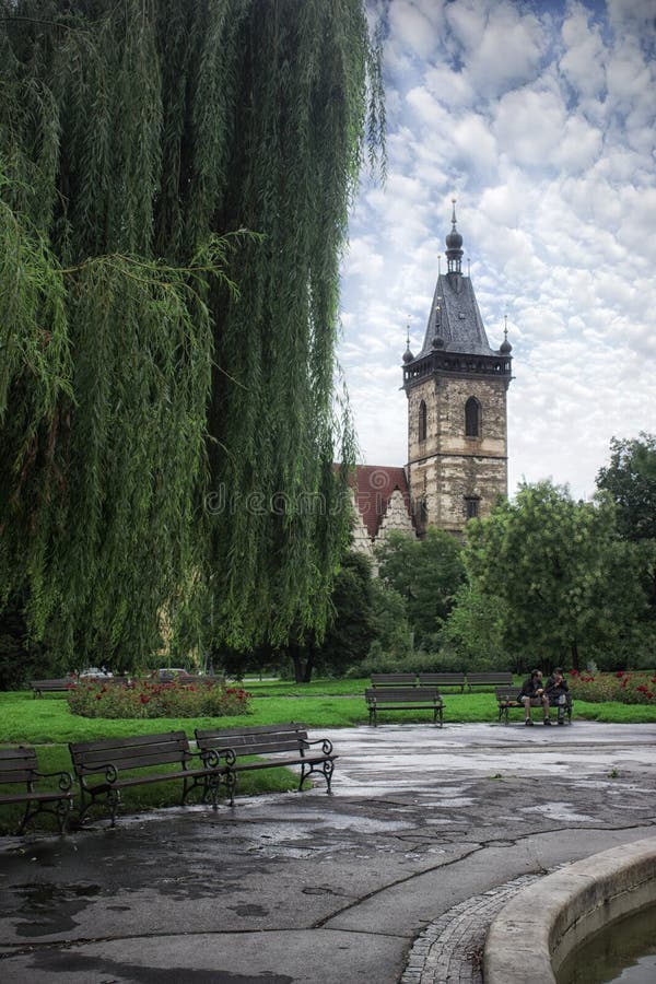 Charles Square in Trebic View of City Hall Editorial Image - Image of ...