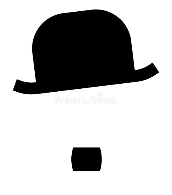 Charlie Chaplin icon stock vector. Illustration of pictogram - 115362818