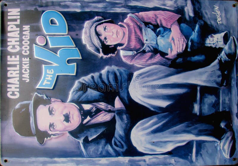 Charlie chaplin - the kid editorial photography. Image of vintage ...