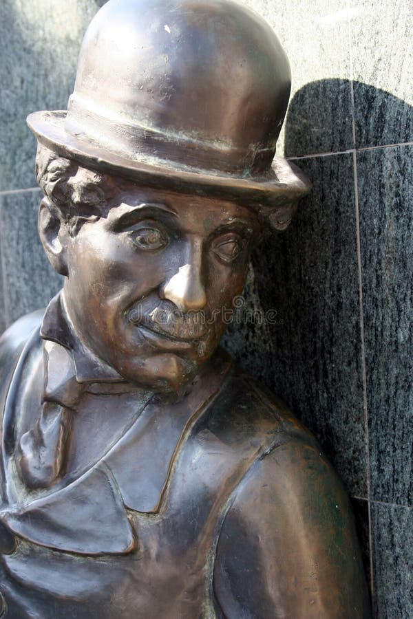 Charlie Chaplin statue stock photo. Image of sculpted, actor - 899914