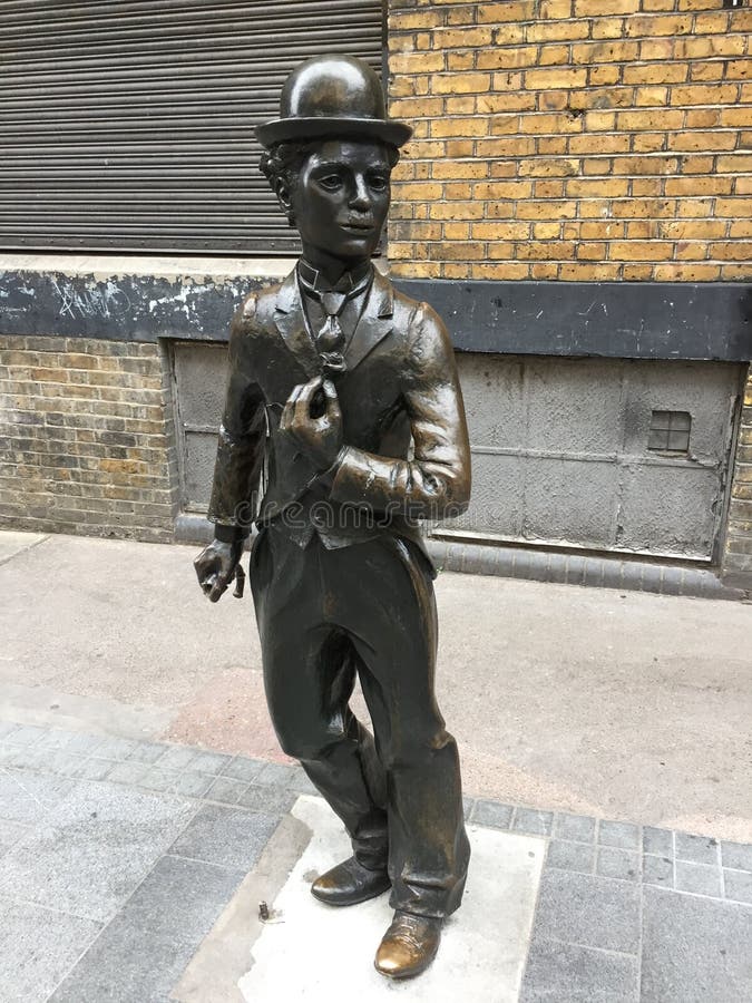 Charlie Chaplin statue stock photo. Image of leicester - 53604752