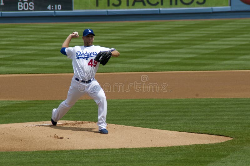 Charlie Haeger editorial image. Image of fence, glove - 14143315