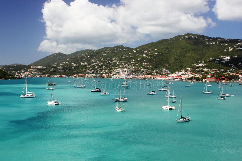 Charlotte Amalie Harbor, Saint Thomas Stock Image - Image of virgin ...