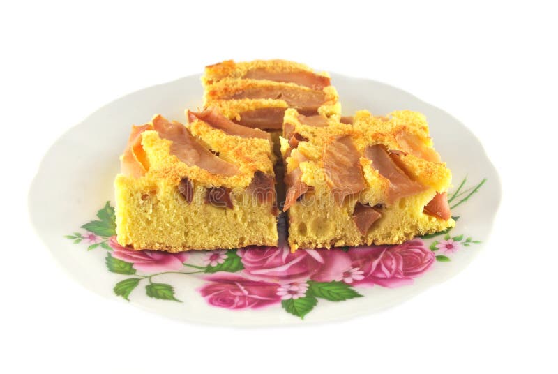 Charlotte stock photo. Image of plate, beautiful, pastry - 38593184