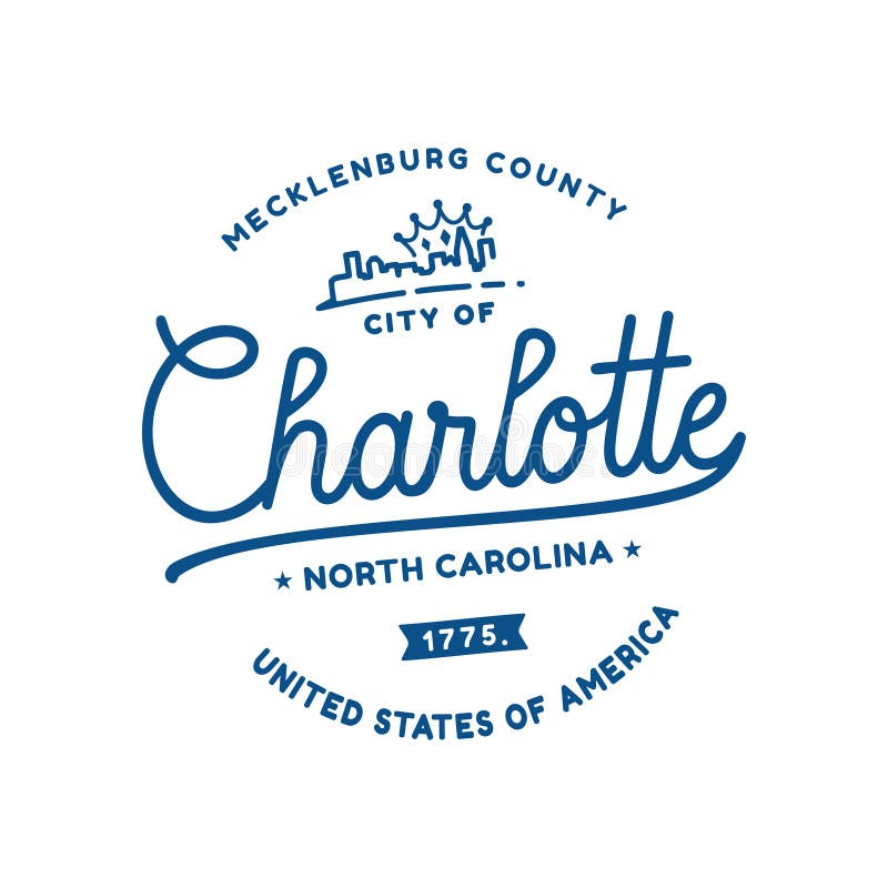 City of Charlotte. Charlotte Logotype. Vector and Illustration. Stock ...