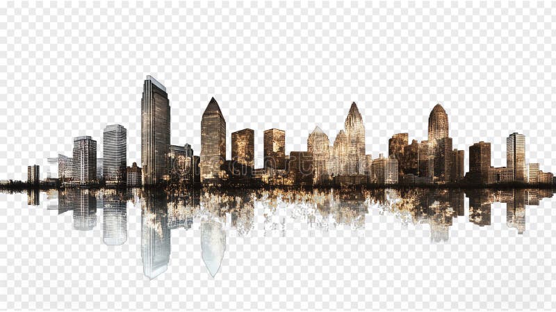 Charlotte city skyline stock image. Illustration of aigenerated - 341466797