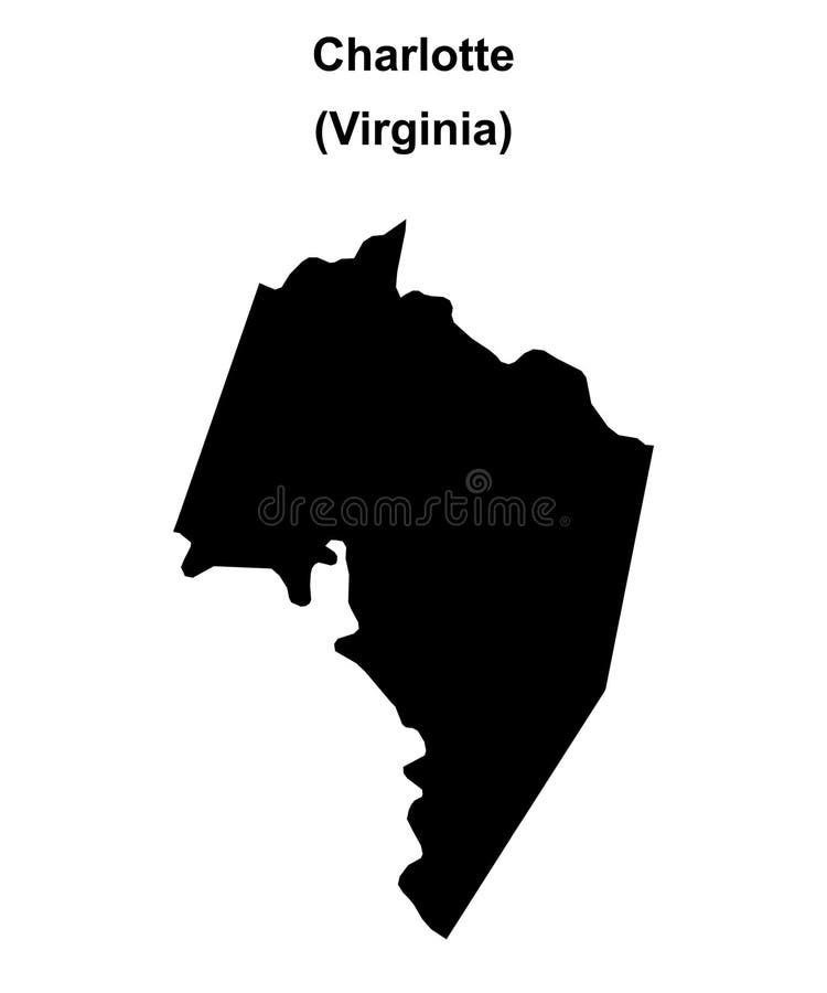 Map of Charlotte County in Florida Stock Vector - Illustration of ...