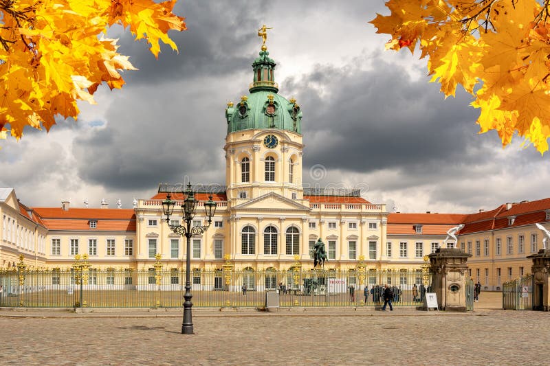 Charlottenburg Palace in Autumn, Berlin, Germany Stock Photo - Image of ...