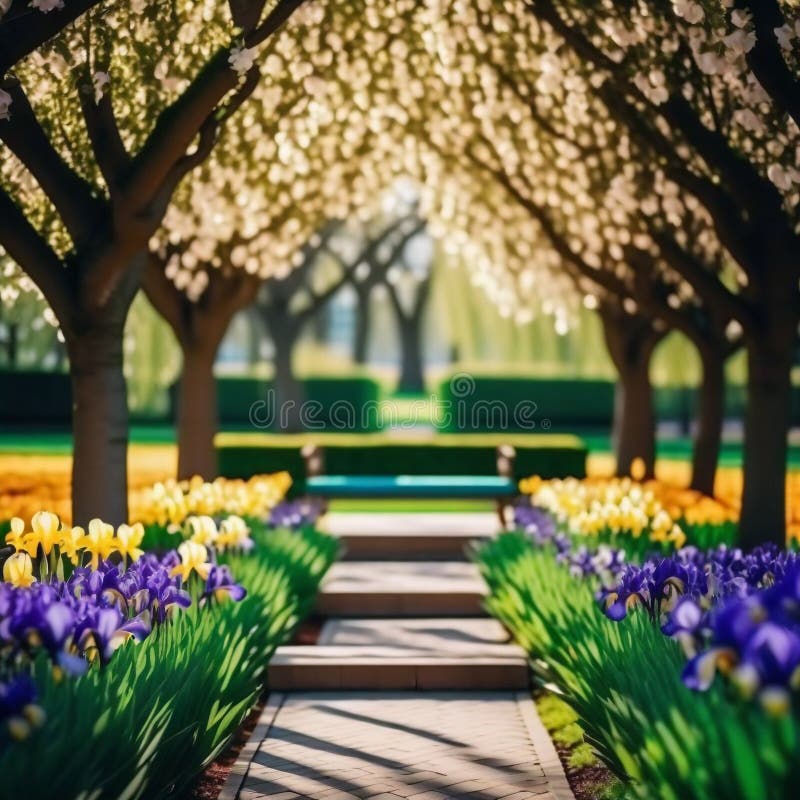 Harmony of the Elements: Spring Warmth. Photo Style Stock Illustration ...