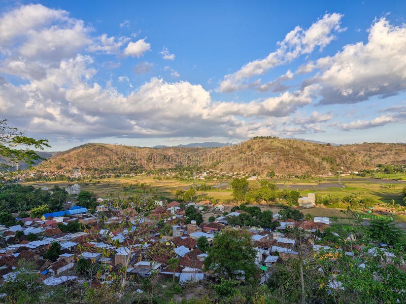 The Charm of Local Homes and Buildings Under the Afternoon Sun Stock ...