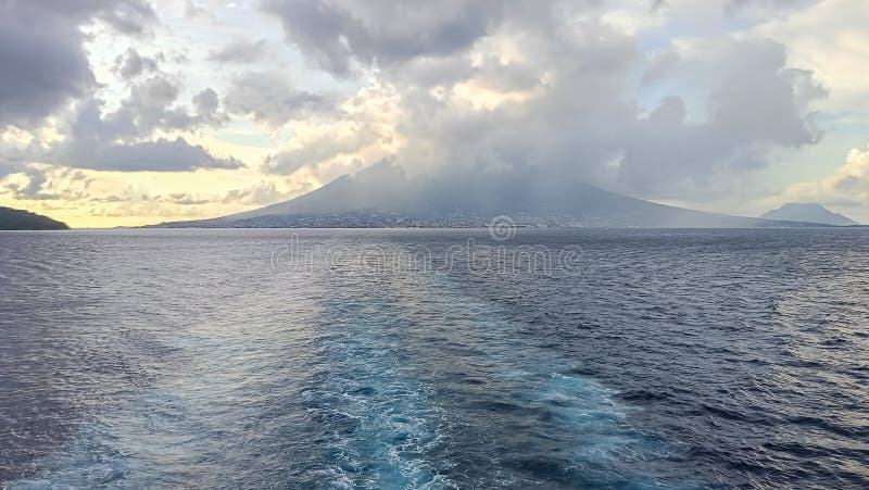 The Charm of Ternate Seen from a Passenger Ship Stock Image - Image of ...