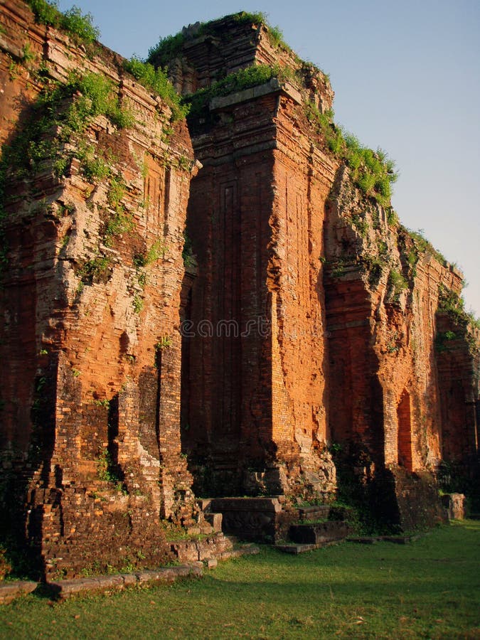 Charm Towers stock image. Image of stone, ruins, vietnam - 4102447