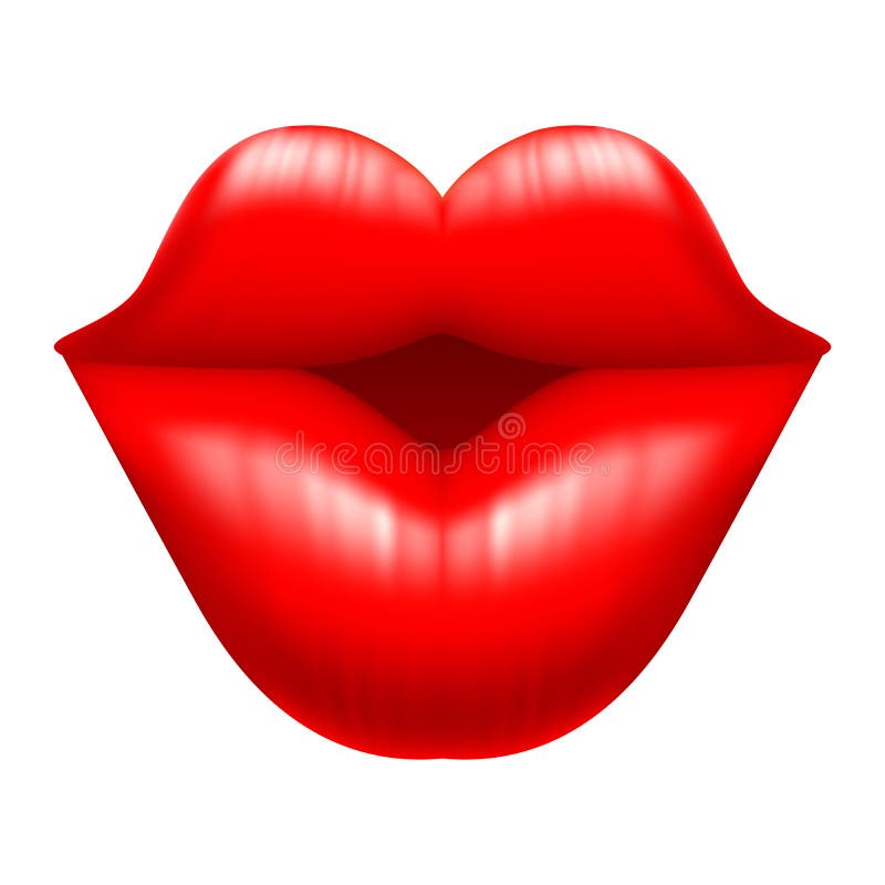 Kussende Lippen vector illustratie. Illustration of liefde - 4214326
