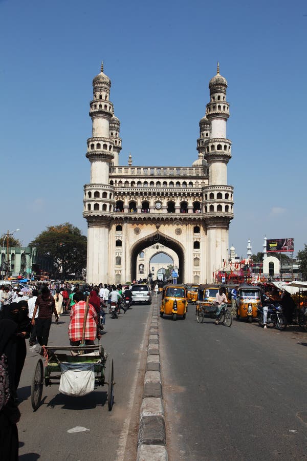 Charminar and Traffic, India Editorial Stock Image - Image of detail ...