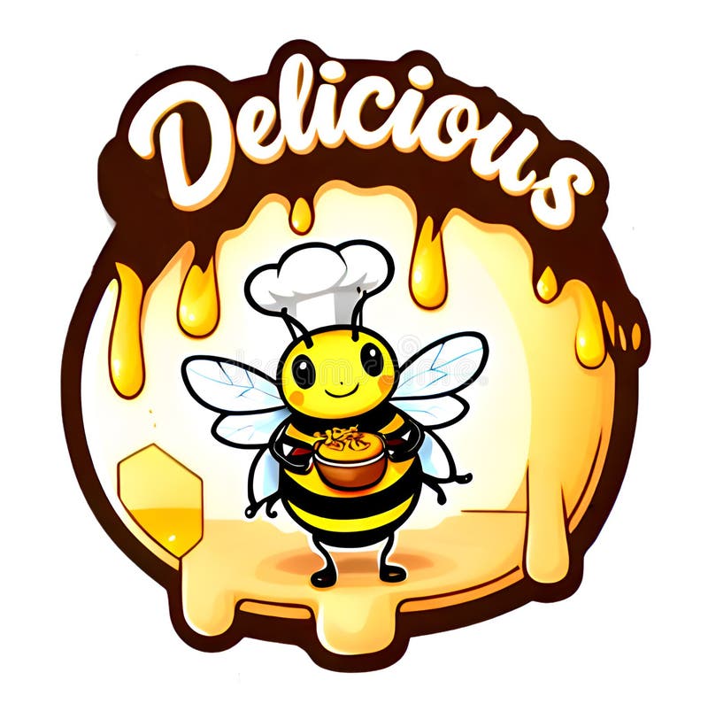AI-Generated Delicious Honey Bee Chef Stock Illustration - Illustration ...