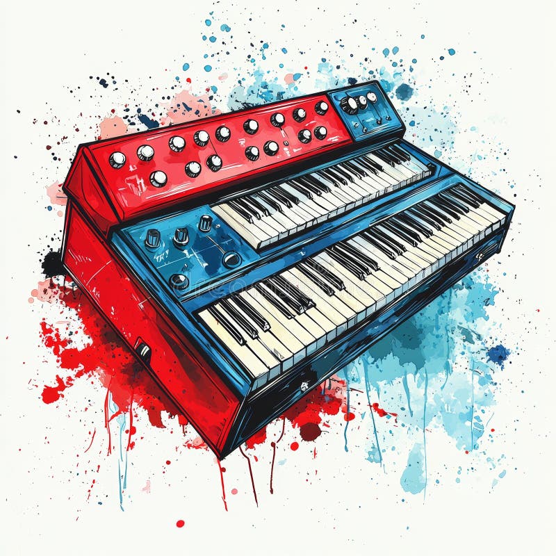 A Charming and Amusing Watercolor Illustration of MIDI Controllers ...