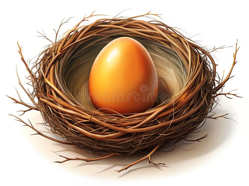 Adorable Animated Eagle Nest with Baby Bird Hatching Looping GIF ...